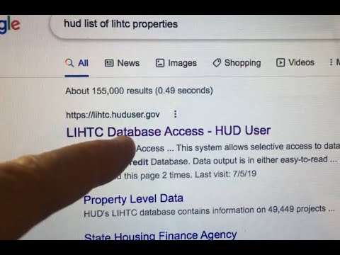 How To Find LIHTC Properties Using The HUD Database