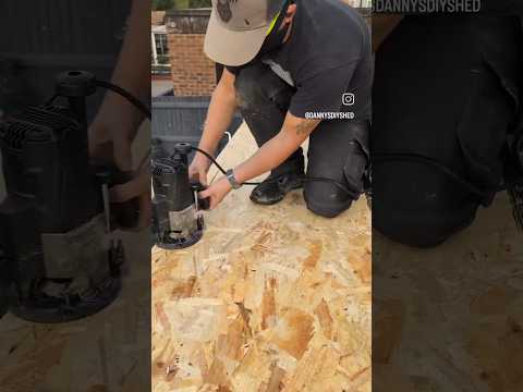 Using a router to trim your roof flush