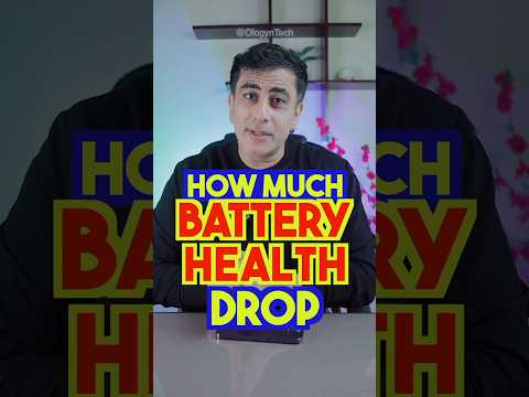 How Much Battery Health Drop is Normal #youtubeshorts #shorts