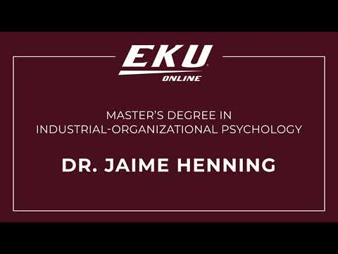 EKU Online Industrial Organizational Psychology Master's Degree