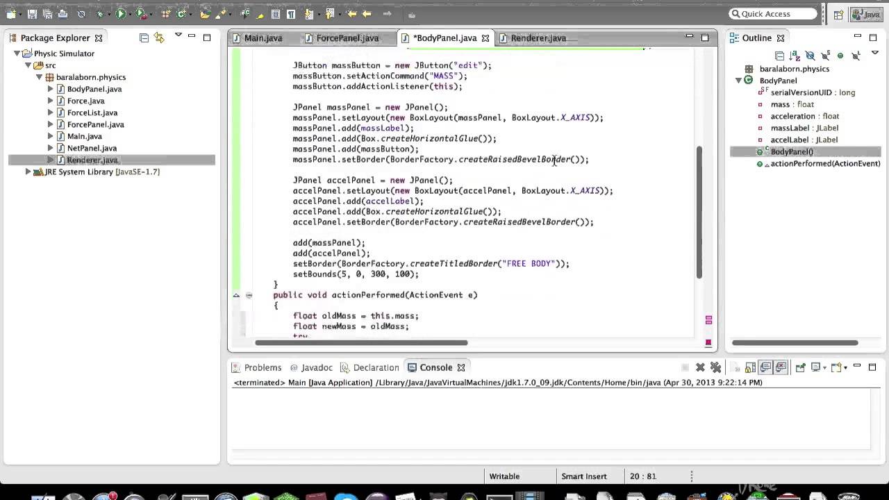 Java Tutorials: Physics Simulator - Episode 7