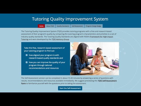 Tutoring Quality Improvement System (TQIS) Self-Assessment