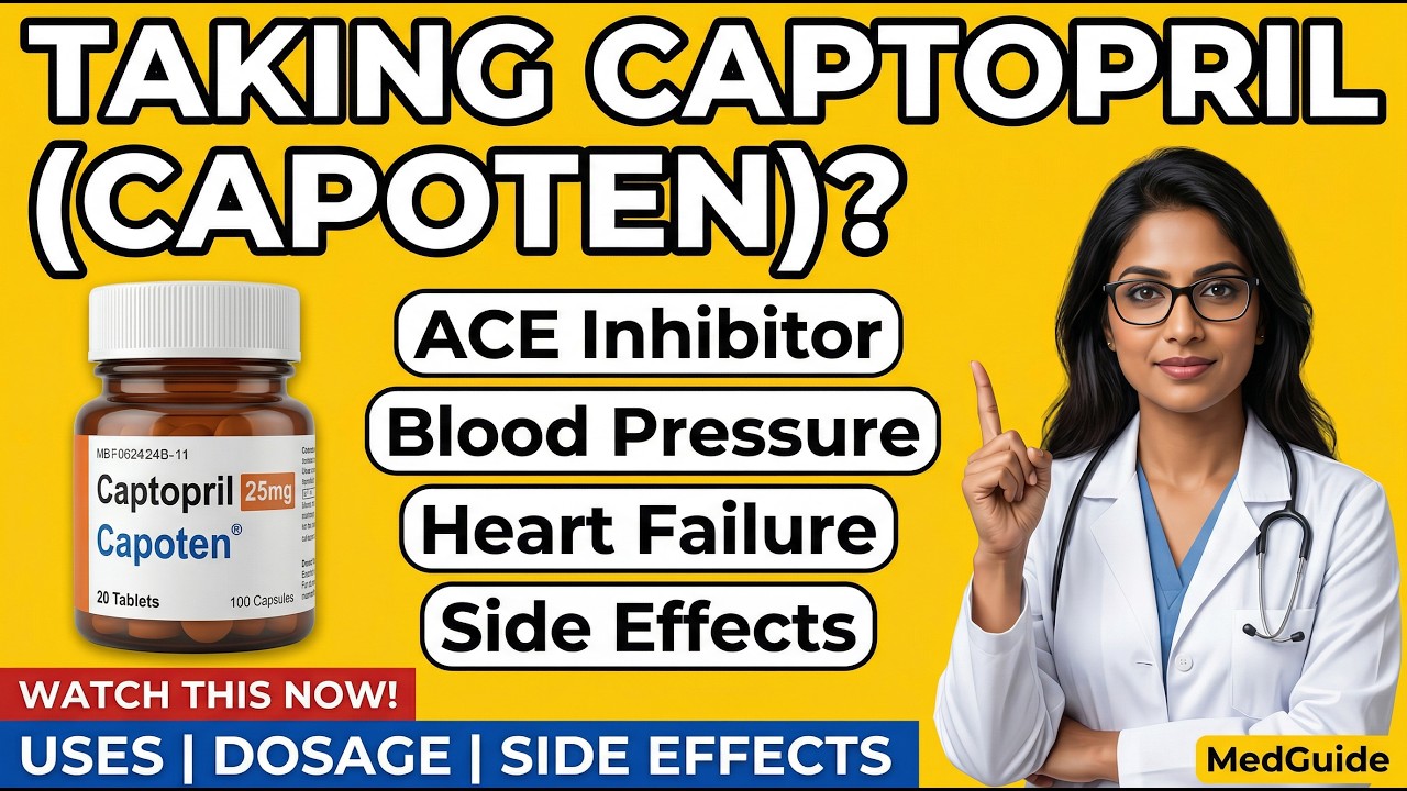Captopril (Capoten) - Uses, Dosage & Side Effects You MUST Know | MedGuideUnderstanding Captopril