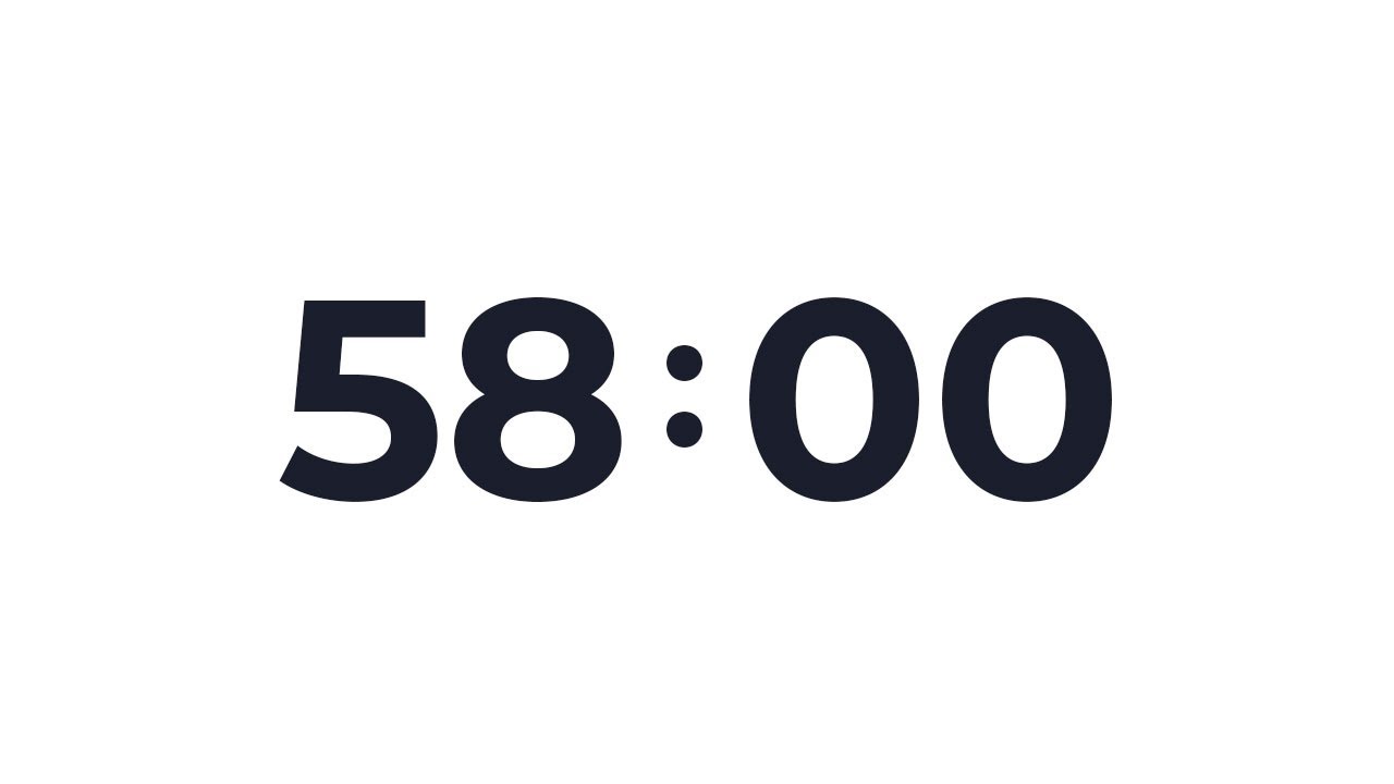 58 Minute Timer