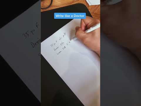 Write like a doctor #shorts