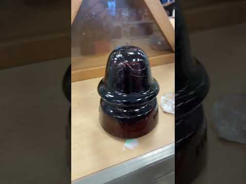 $100 Profit Goodwill Side Hustle Hemingray Telegraph Wire Dark Amber Glass Insulator