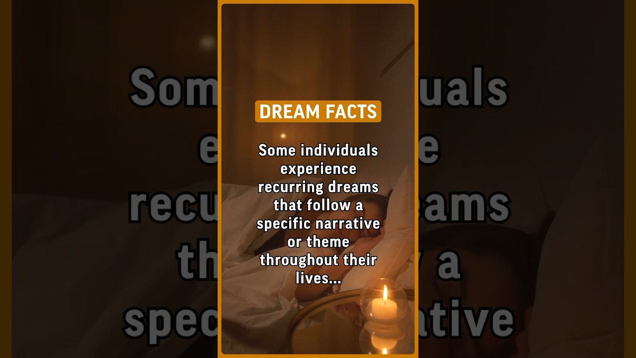 Some individuals experience recurring dreams that follow a specific narrative or theme… #dream