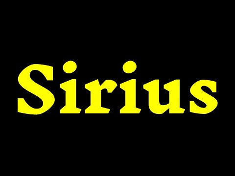 How To Pronounce '’Sirius'' Correctly? How to say ‘’Sirius’'?