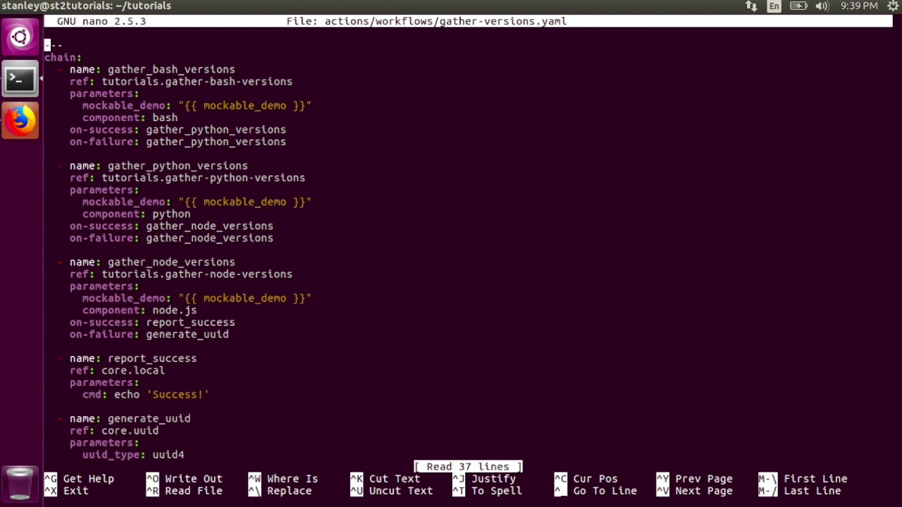 Workflows - StackStorm Tutorials