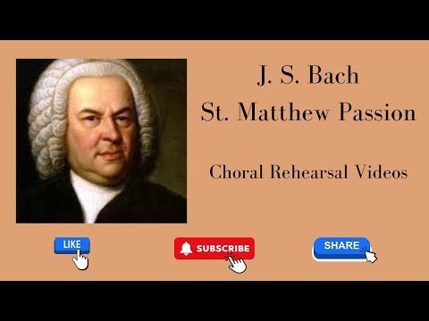 Bach St. Matthew Passion Part 1 #29 O Mensch 6 staves bass