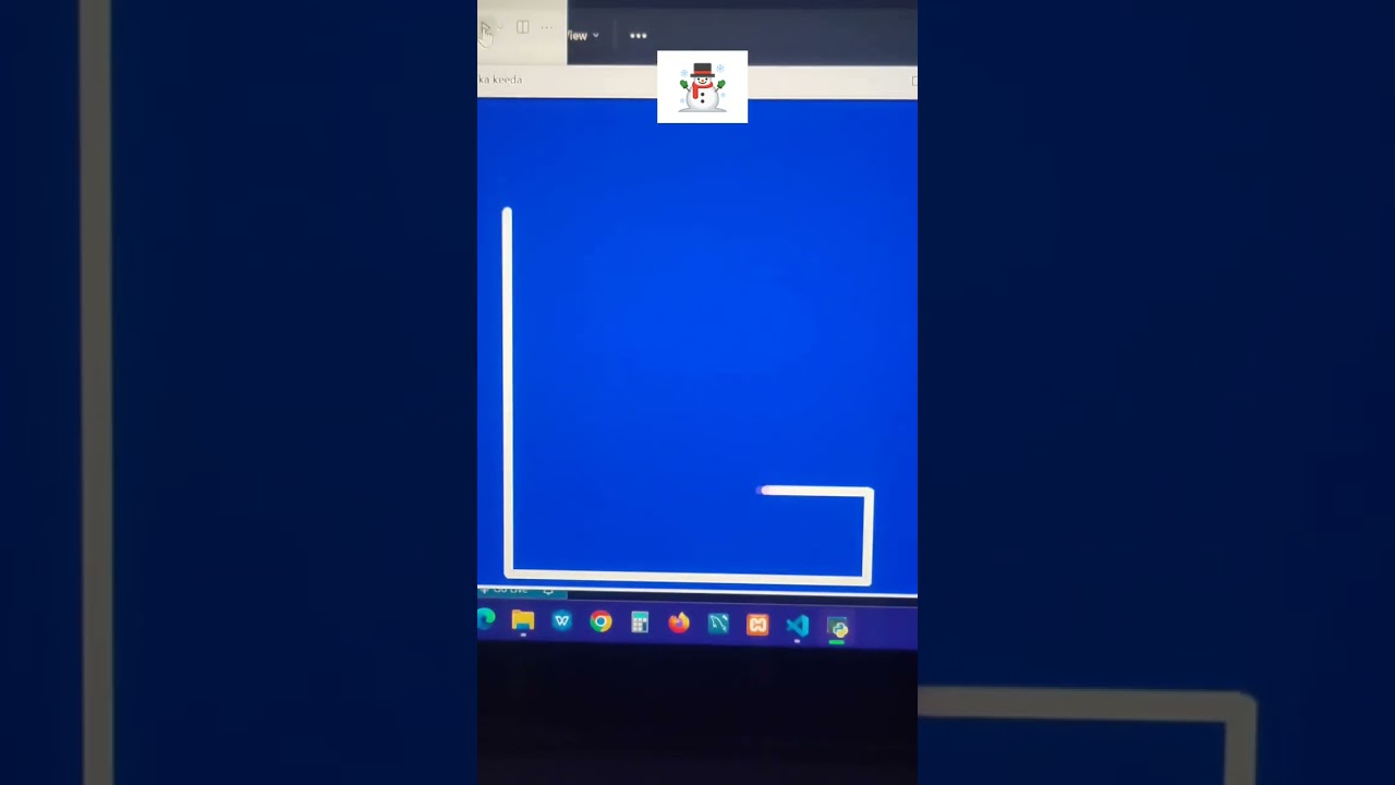 Snowman drawing using python turtle | Python programming