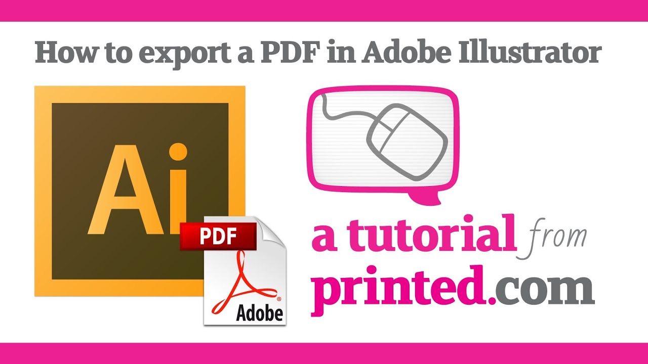 Adobe Illustrator Tutorial - Exporting a PDF