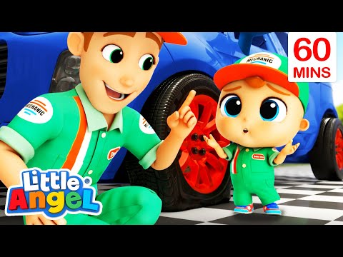 Daddy's Little Helper + 60 Minutes of Fun Sing Along Songs by @LittleAngel Playtime