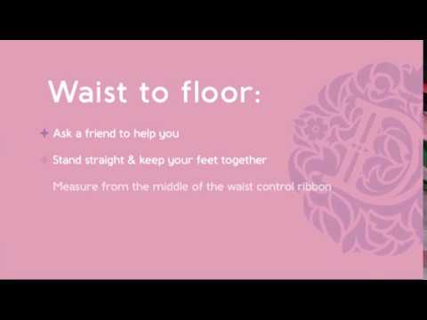 Waist to floor - DevotionDresses Measurement Guide
