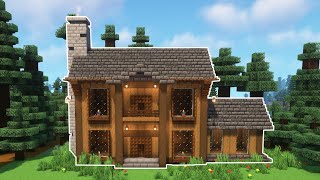 🏡Tutorial | Simple Mangrove Starter House | Minecraft - Minecraft Builders