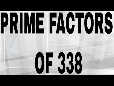 PRIME FACTORS OF 338