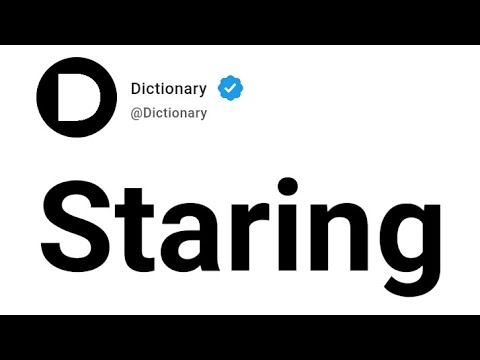 Staring Meaning In English
