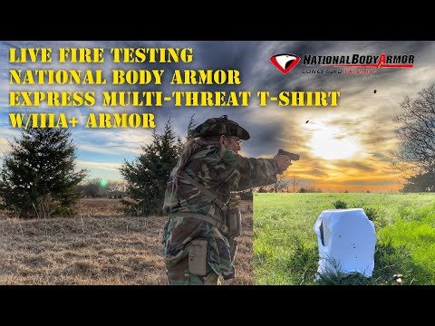 Testing some National Body Armor w/live fire
