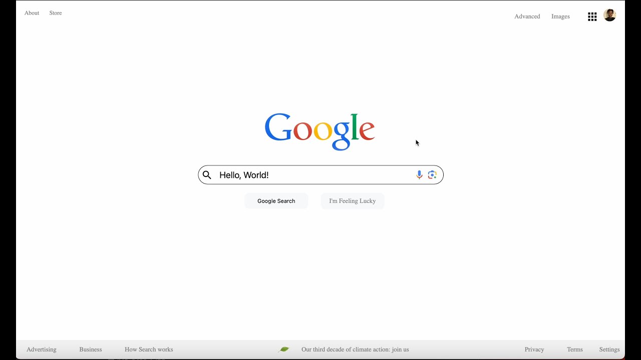 My Google Clone with a Twist - HTML, CSS & Javascript