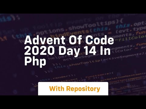 Advent of code 2020 day 14 in php