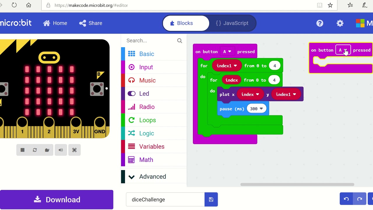 MicroBit Lights Off