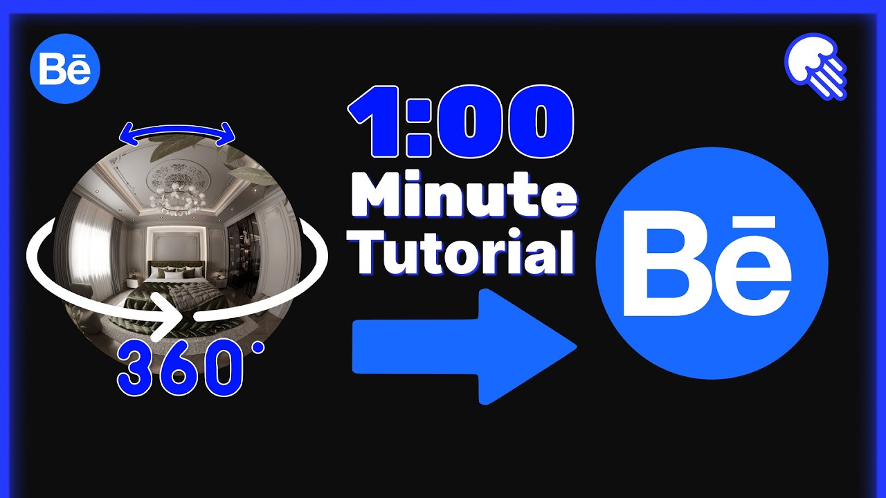 How to add 360 Panorama Images on Behance  [1 Minute Tutorial ]