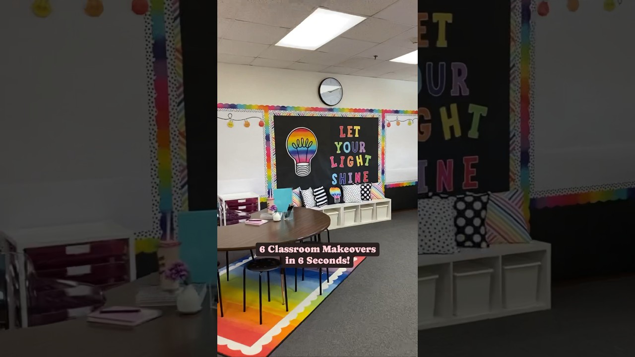 🤩 6 classroom makeovers in 6 seconds! 🙌🏻 #classroomdecorideas