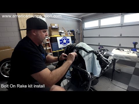 American Suspension Bolt on Rake kit install 2021