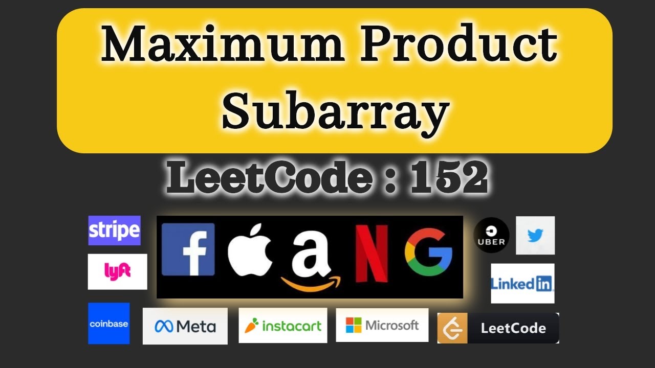 Array interview problem | Java code || Maximum Product Subarray :- Blind 75 : Leetcode 152 | Optimal