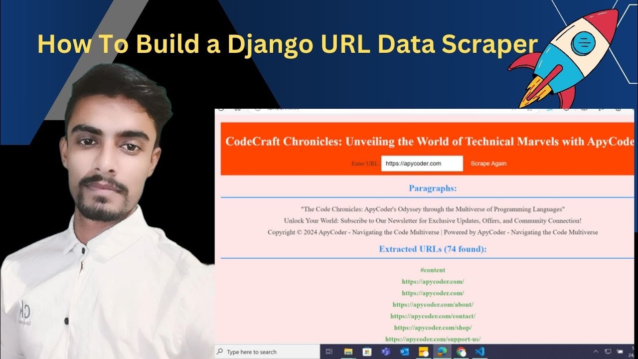 How To Build a Django URL Data Scraper| In 5 Minute