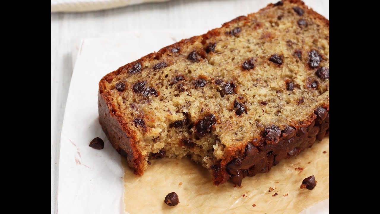The BEST Moist Chocolate Chip Banana Bread!