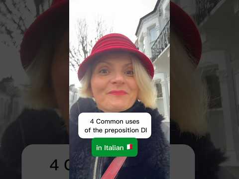 4 Common uses of the preposition “DI” in Italian🇮🇹#italian #italianlanguage #italianaccent #learn