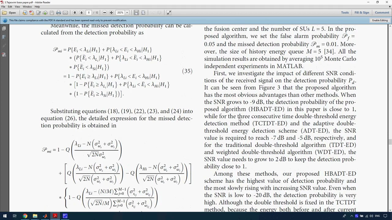 Adaptive Double Threshold Cooperative Spectrum Sensing Algorithm Based