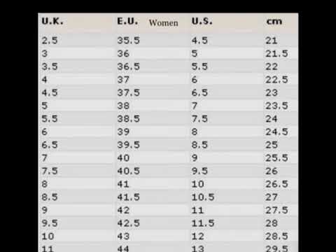 Shoe Sizes WOMEN UK 5 US 7 EU 38 | SUBSCRIBE PLEASE