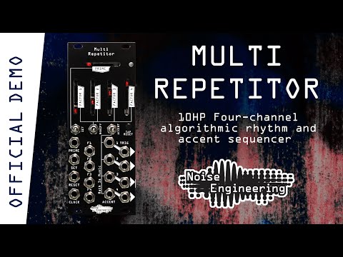 Noise Engineering Multi Repetitor 4-Channel Rhythm Generator | Reverb