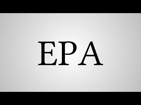 What Does "EPA" Stand For?