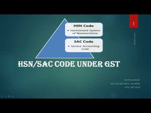 What is HSN and SAC Code