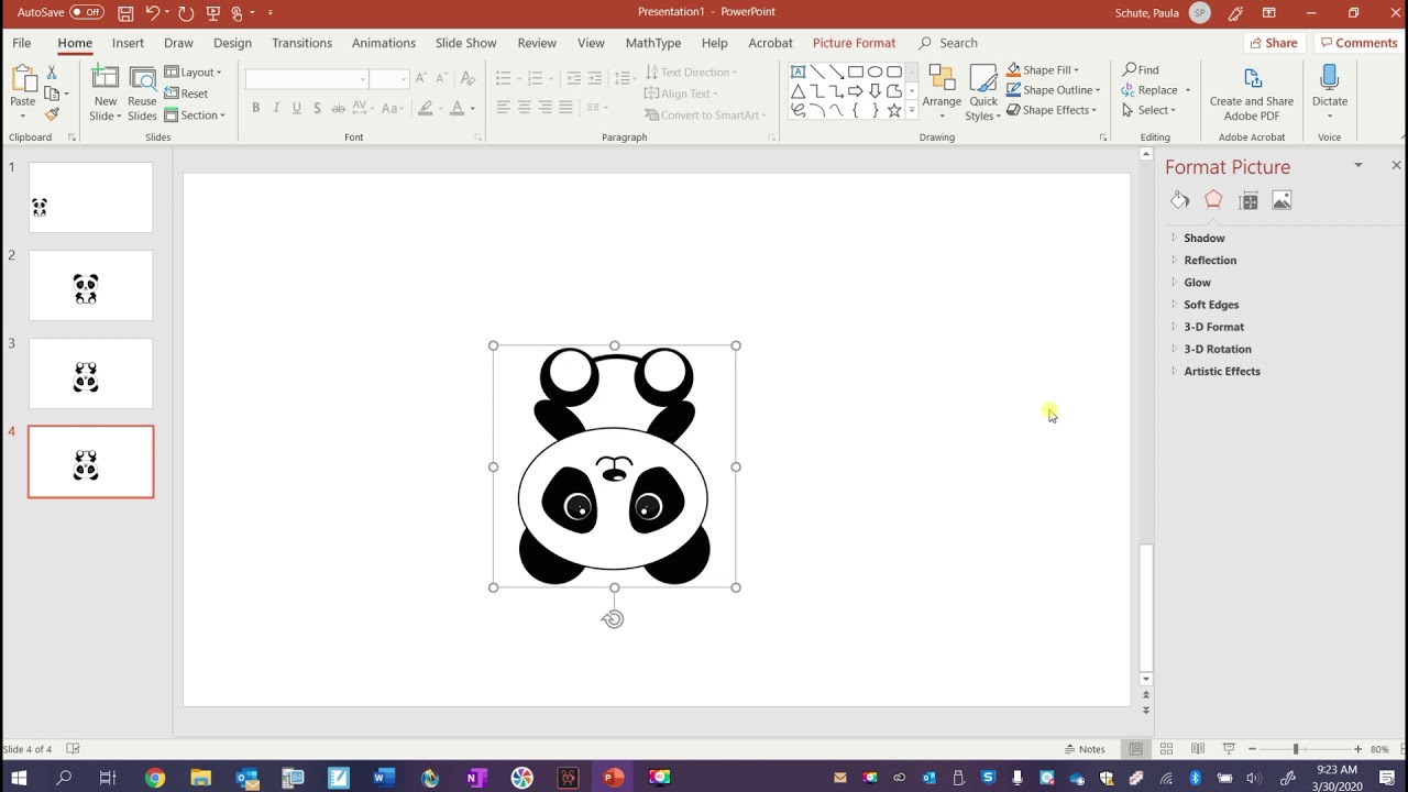 Transformations Project - Transformations in PowerPoint