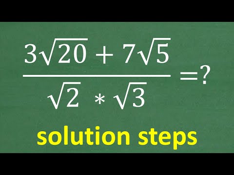 Fraction with square roots solution steps