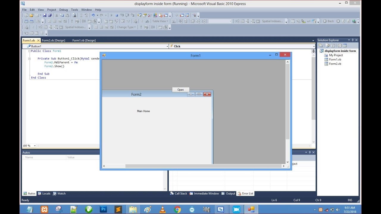 VB.NET FORM INSIDE FORM