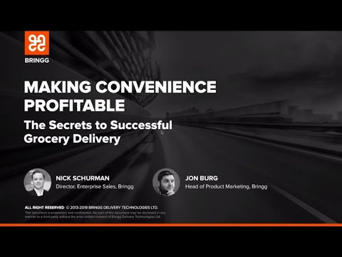 Webinar: Making Convenience Profitable - The Secrets to Successful Grocery Delivery
