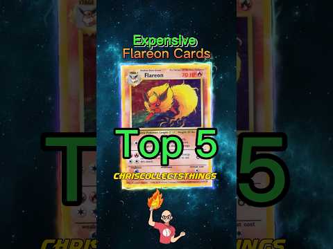 Top 5 EXPENSIVE Flareon Pokémon Cards 🔥 #shorts #pokemontcg #flareon