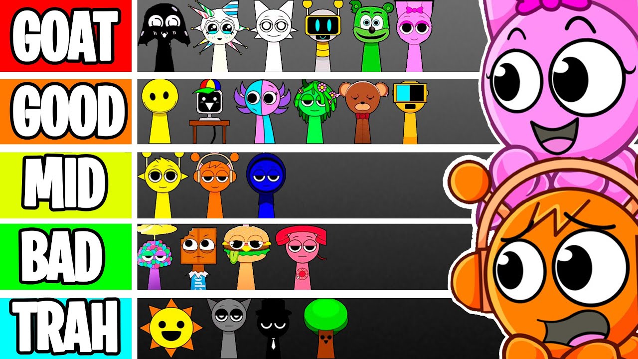Making The PERFECT SPRUNKI Tier List!