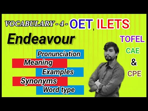 Endeavour Meaning, Pronunciation, Example sentence, Synonyms & word Type