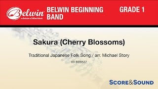 Sakura (Cherry Blossoms): Concert Band Conductor Score & Parts | Sheet ...
