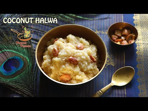 Coconut halwa recipe | Nariyal ka halwa recipe | Thengai halwa recipe