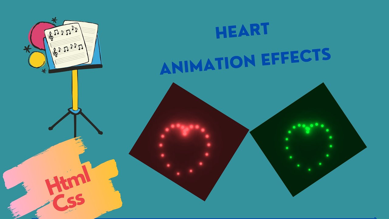 Pure CSS Animated Heart  ! CSS Animation Effects