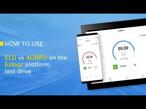 ELD vs AOBRD on the Ezlogz platform, test drive | How to Use