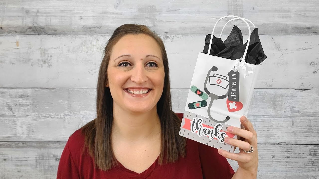 Silhouette Tutorial - Nurse Appreciation Gift Bag