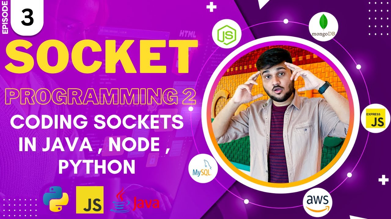 Socket programming with Java Python and Node